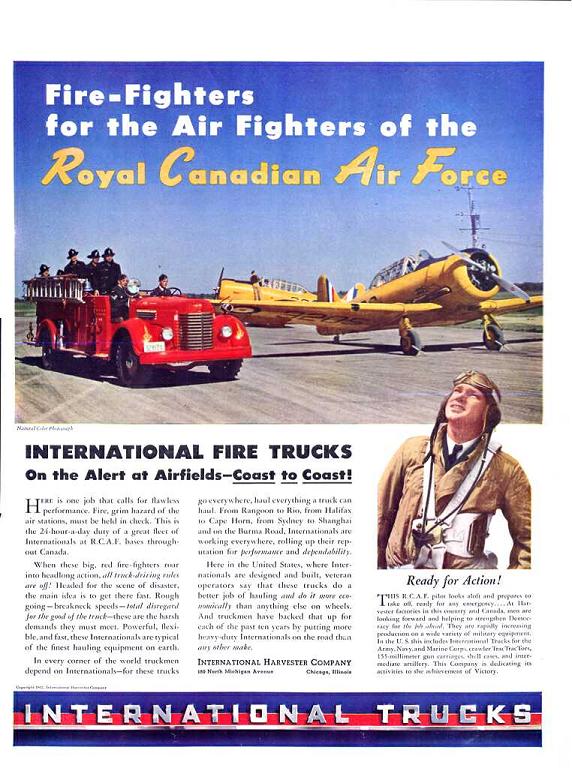 1942 International Fire Truck – Commonwealth Air Training Plan Museum ...