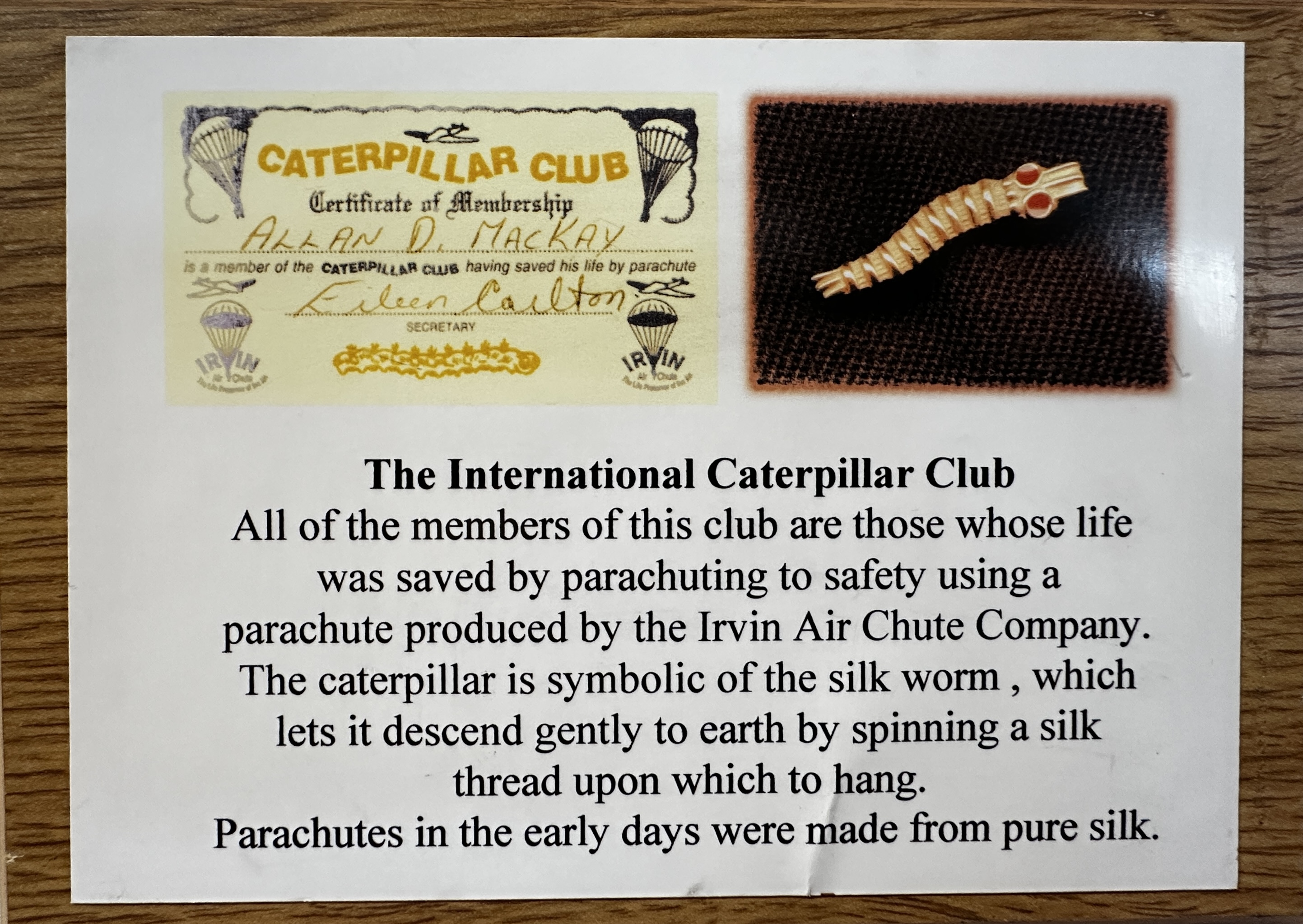 From the Archives: The Caterpillar Club – Commonwealth Air Training ...