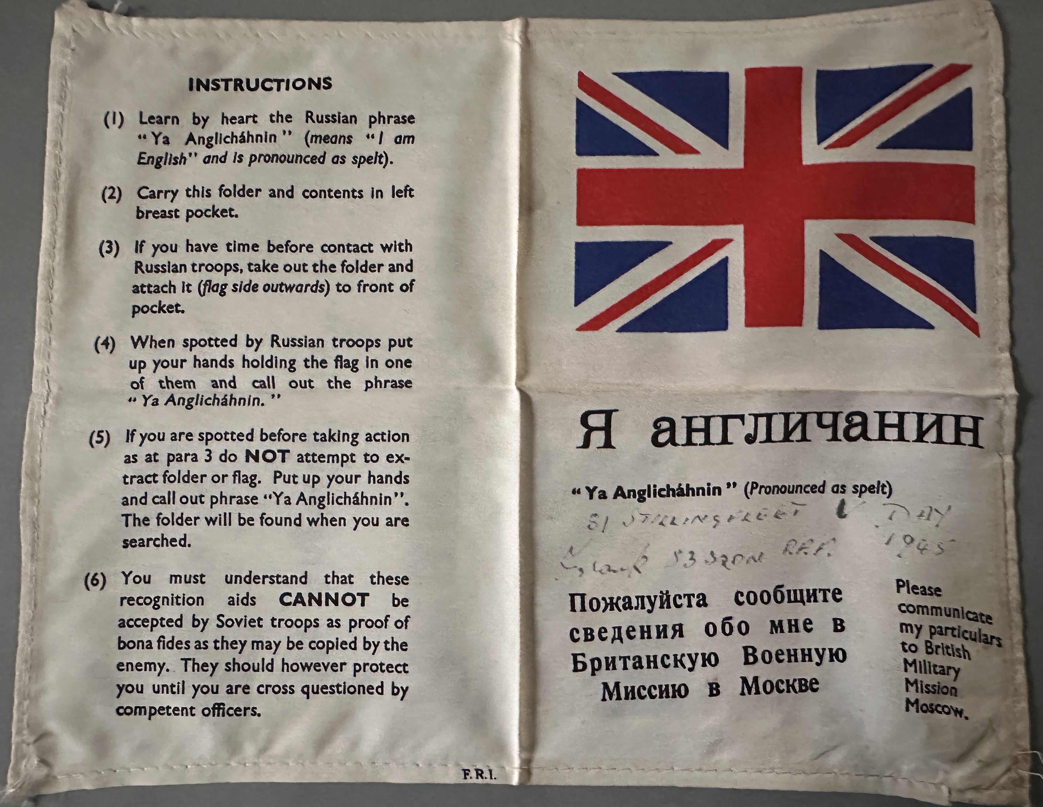 From the Archives: A “Blood Chit” – Commonwealth Air Training Plan ...
